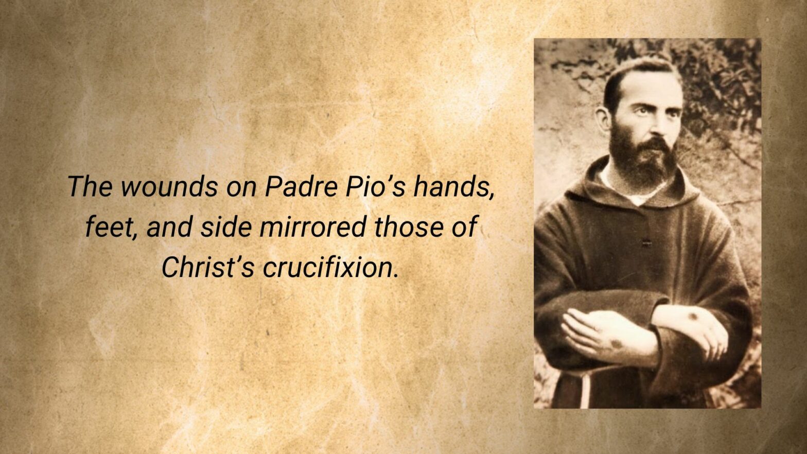 The Mystery of Padre Pio’s Stigmata
